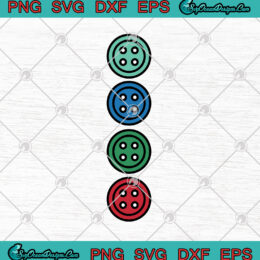 Pete The Cat Groovy Buttons Inspired SVG PNG EPS DXF Clipart Cut File ...
