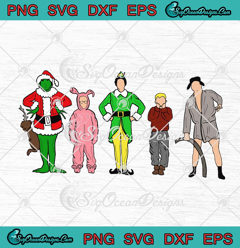 Elf Grinch Kevin And Ralphie’s Bunny Michael Scott Christmas SVG PNG ...