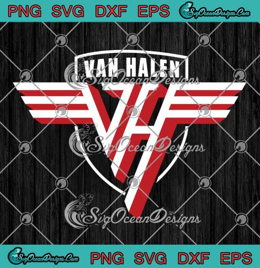 Rock Guitarist Van Halen Men's 1984 Vintage Logo SVG PNG EPS DXF Cricut ...