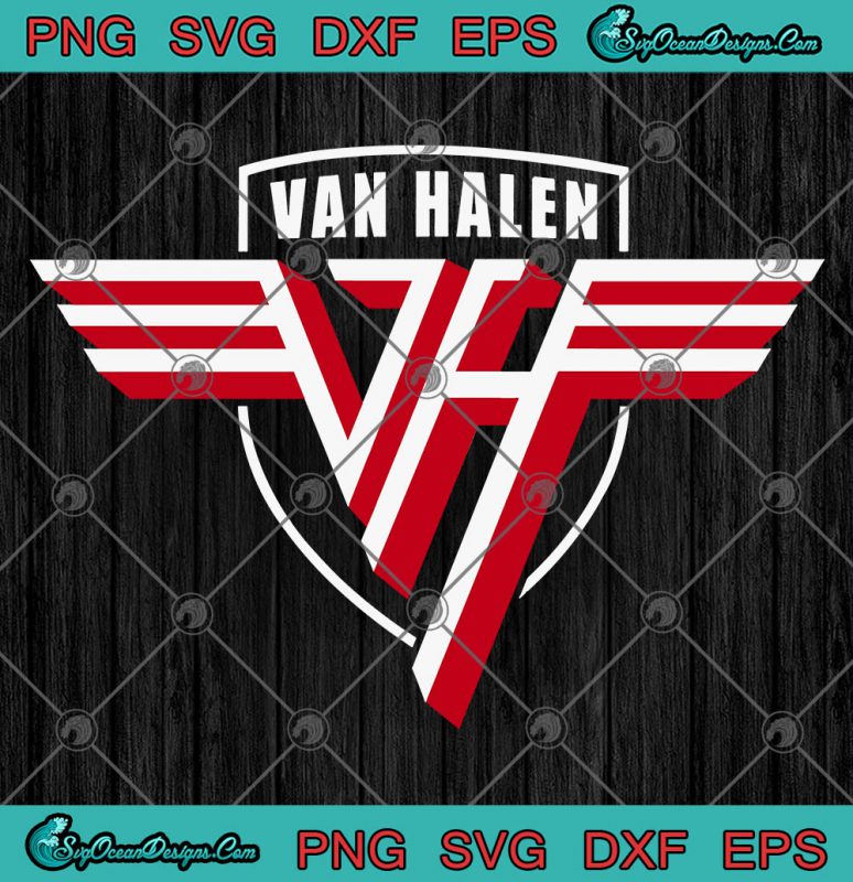 Rock Guitarist Van Halen Men's 1984 Vintage Logo SVG PNG EPS DXF Cricut ...