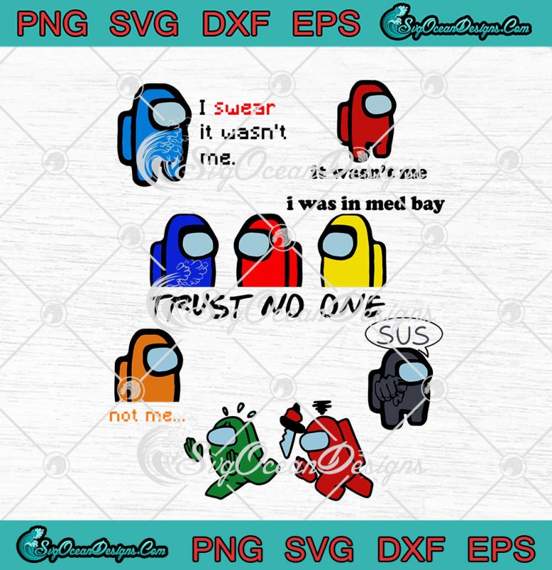 Among Us Impostor Trust No One Funny Gaming Gamer Game Lovers SVG PNG ...