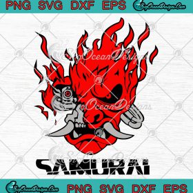 Cyberpunk 2077 Samurai Logo SVG PNG EPS DXF Cricut File Silhouette Art