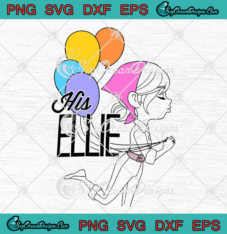 Disney Pixar Up His Ellie SVG PNG EPS DXF Cricut File Silhouette Art