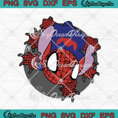 Spider Stitch Lilo And Stitch Spider Man SVG PNG EPS DXF - Disney ...