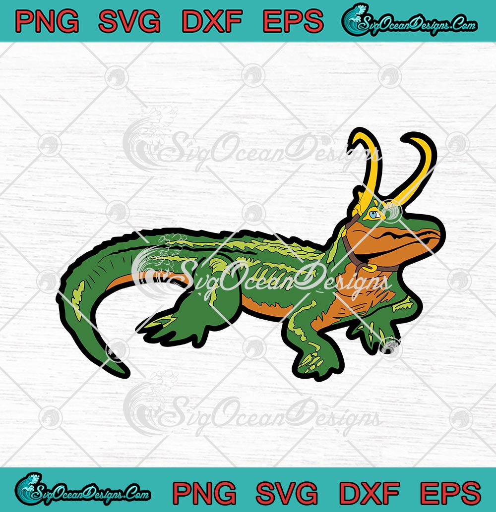 Marvel Loki Alligator SVG PNG EPS DXF Cricut Cameo File - SVG PNG ...