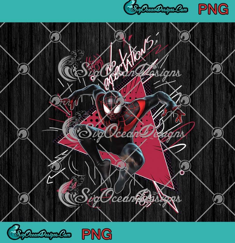 Marvel Spider-Man No Expectations Miles Morales Graphic PNG JPG Digital ...