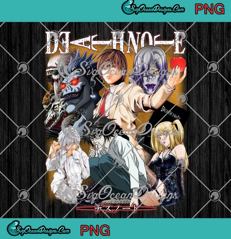Death Note Japanese Anime Manga Series PNG JPG Digital Download - SVG ...