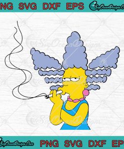 Marge Simpson Smoking Canabis Hair SVG The Simpsons Cartoon SVG PNG EPS ...