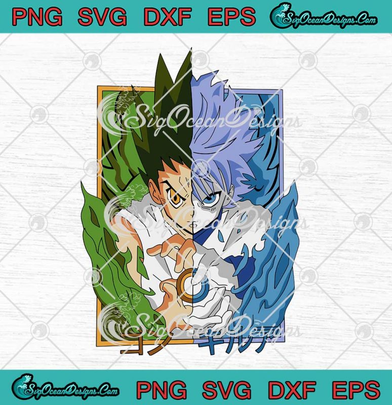 Gon Freecss And Killua Zoldyck SVG Hunter X Hunter Anime Manga SVG PNG ...