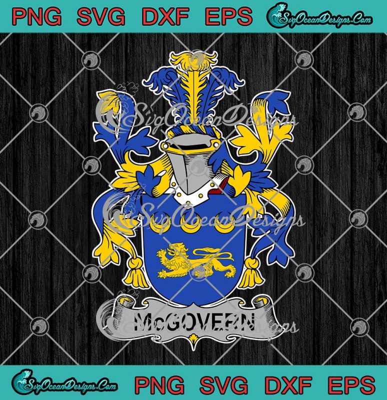 McGovern Coat Of Arms SVG McGovern Family Crest SVG PNG EPS DXF Cricut ...