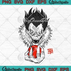 Death Note Characters Japanese Anime Manga SVG PNG EPS DXF Cricut Cameo ...