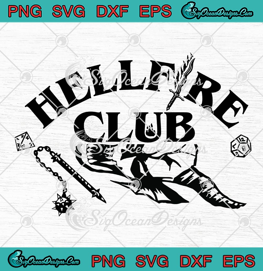 Hellfire Club, Stranger Things Classic SVG, Movie Gift For Fan SVG PNG ...