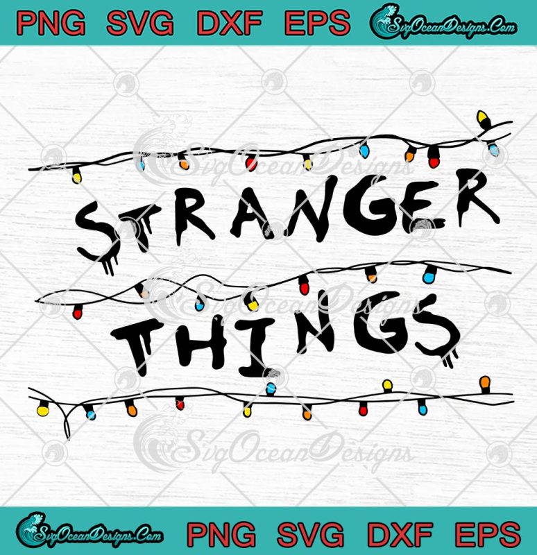 Stranger Things Christmas Lights SVG, Stranger Things Christmas Movie ...