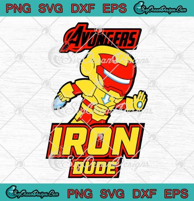 Avongers Iron Dude Iron Man Chibi SVG, Marvel Avengers SVG PNG EPS DXF ...
