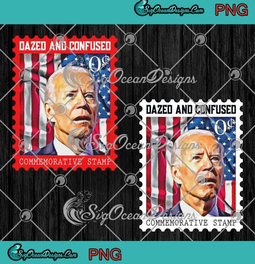 Dazed And Confused Joe Biden PNG, Commemorative Stamp PNG, American ...