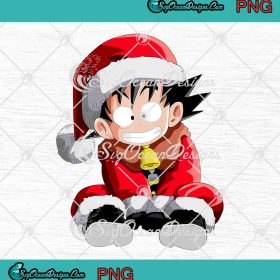 Santa Goku Christmas 2022 PNG, Cute Xmas Gift For Dragon Ball Fan PNG ...