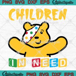 Pudsey Bear Children In Need SVG, BBC Spotty Day 2022 SVG PNG EPS DXF ...