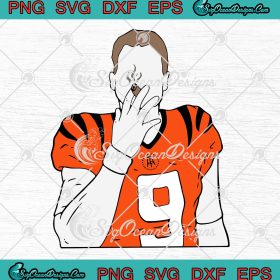 Joe Burrow 9 Player SVG, Cincinnati Bengals SVG, American Football NFL ...
