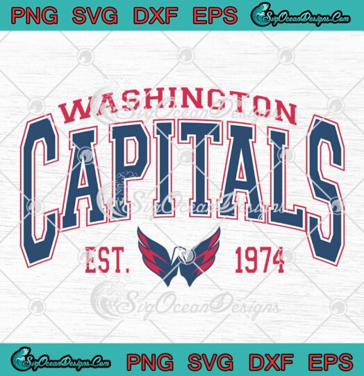 Washington Capitals Est. 1974 SVG, Washington Capitals Hockey NHL SVG ...