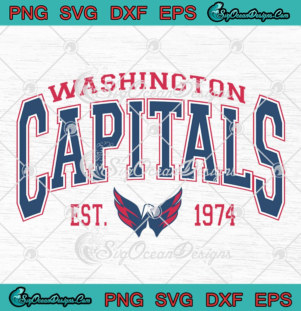 Washington Capitals Est. 1974 SVG, Washington Capitals Hockey NHL SVG ...