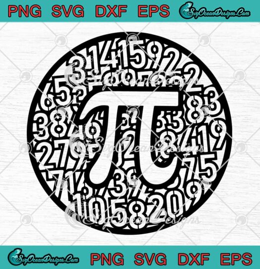 Pi Number Symbol Math Science SVG - Happy Pi Day Gift SVG PNG EPS DXF ...