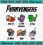 Purrvengers Avengers Superhero Cats SVG, Gift For Avengers Fans SVG ...