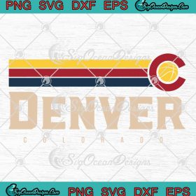 Vintage Denver Basketball Retro SVG - B-Ball City Denver Colorado ...