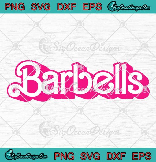 Barbells-Barbie-Gym-Weightlifting-SVG---Barbie-Pink-Fitness-SVG-PNG-EPS ...