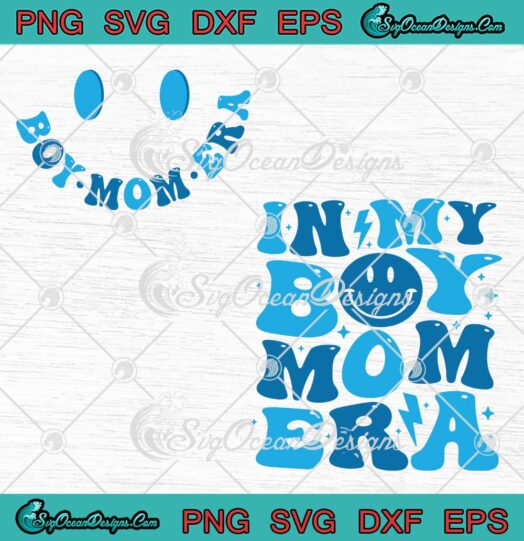In My Boy Mom Era Groovy Retro SVG - Boy Mom Club SVG - Mother's Day ...