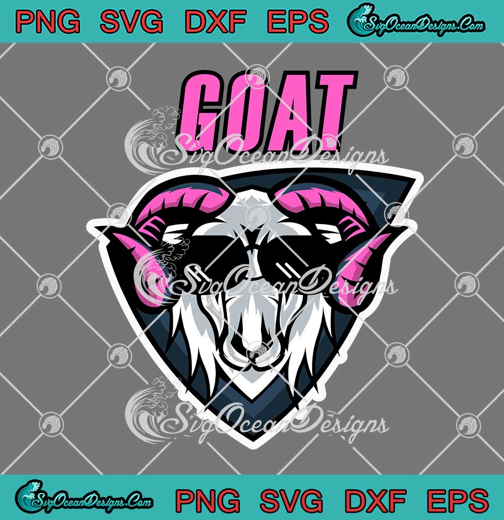 Miami Pink GOAT Trending SVG - Inter Miami CF GOAT Soccer Gift SVG PNG ...