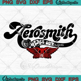Peace Out Aerosmith Farewell Tour 2023 SVG - With The Black Crowes SVG ...