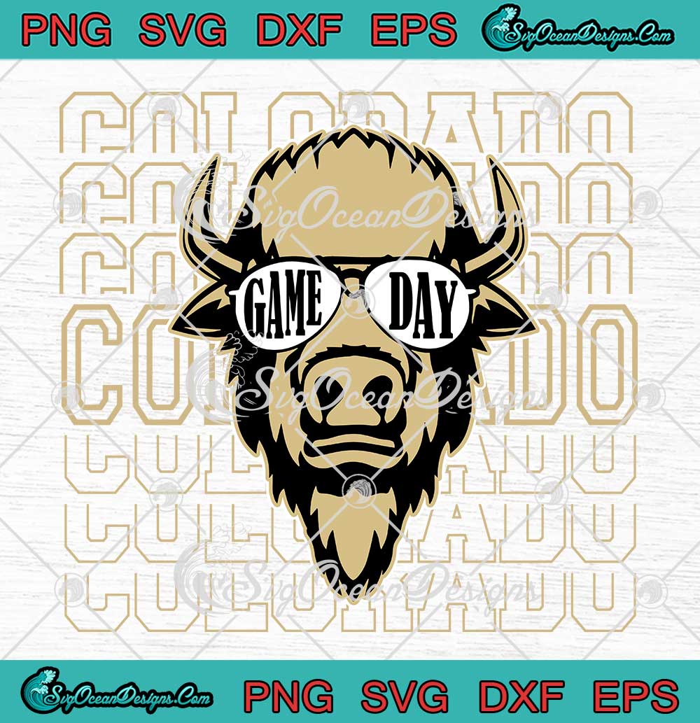 Retro Colorado Buffaloes Game Day SVG - Colorado Buffaloes Football SVG ...