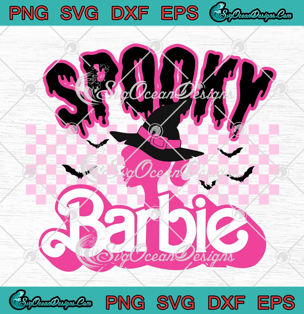Spooky Barbie Spooky Halloween SVG - Barbie Girl Witch Halloween SVG ...