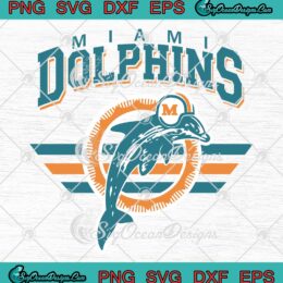 Miami Dolphins NFL Logo SVG - National Football League SVG PNG, Cricut File