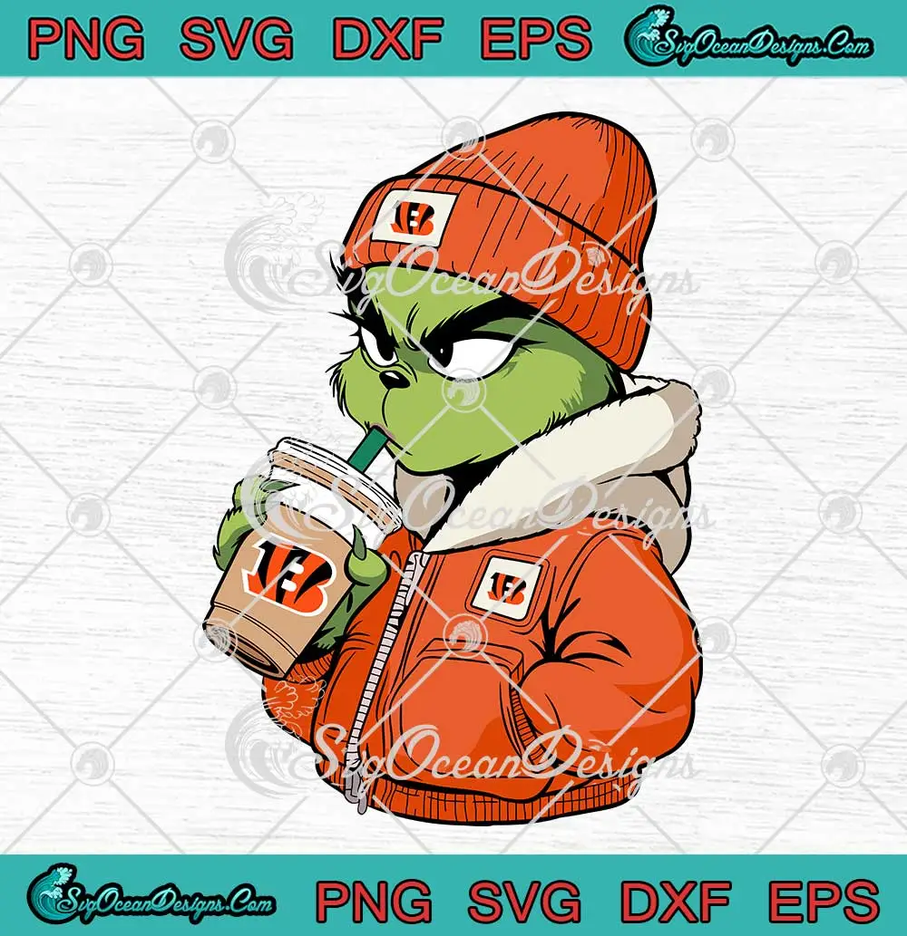 Bougie Grinch Cincinnati Bengals SVG - Christmas Grinch SVG - NFL ...