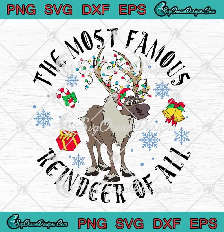 The Most Famous Reindeer Of All SVG - Sven Frozen SVG - Disney ...