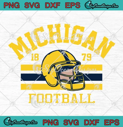 Michigan Football 1879 Vintage SVG - Michigan Wolverines SVG PNG ...