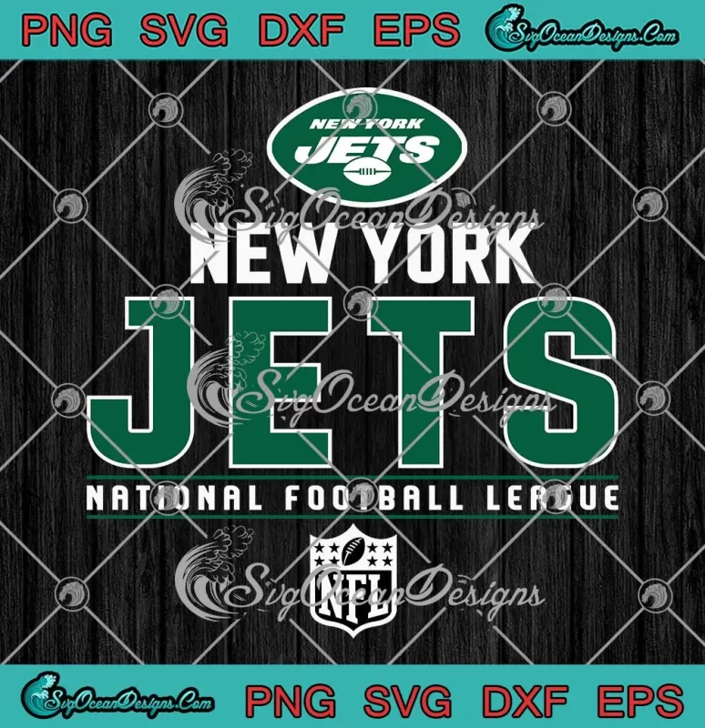 New York Jets NFL Logo Retro SVG - National Football League SVG PNG ...