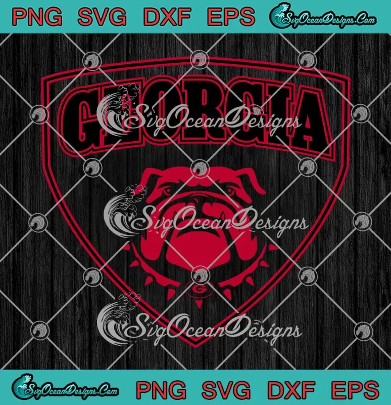 State Of Georgia Hero Emblem SVG - Georgia Bulldogs Football SVG PNG ...