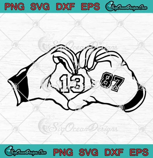Swift Kelce Gloves Hands Heart 87 SVG - Taylor Swift X Travis Kelce SVG ...