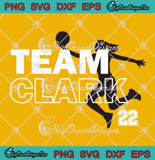 Team Clark 22 Caitlin Clark SVG - Iowa Hawkeyes Basketball SVG PNG ...