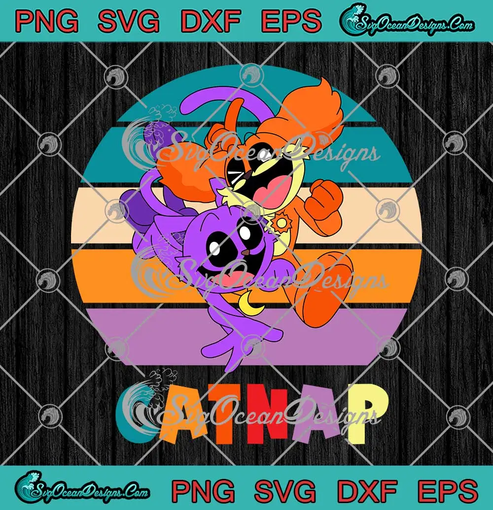 Catnap SVG PNG Cricut Silhouette