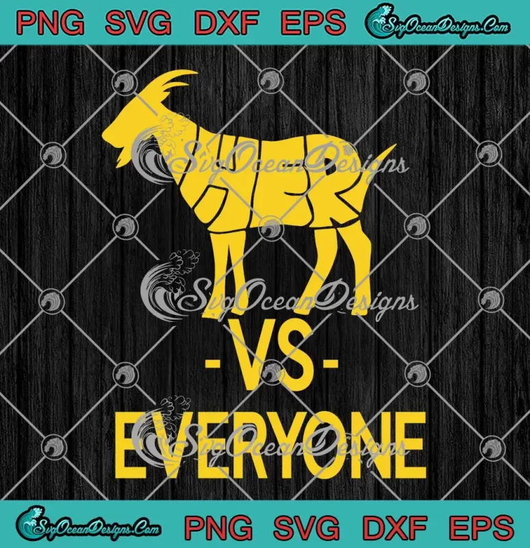 Caitlin Clark Goat Her Vs Everyone SVG - Caitlin Clark SVG - Iowa ...