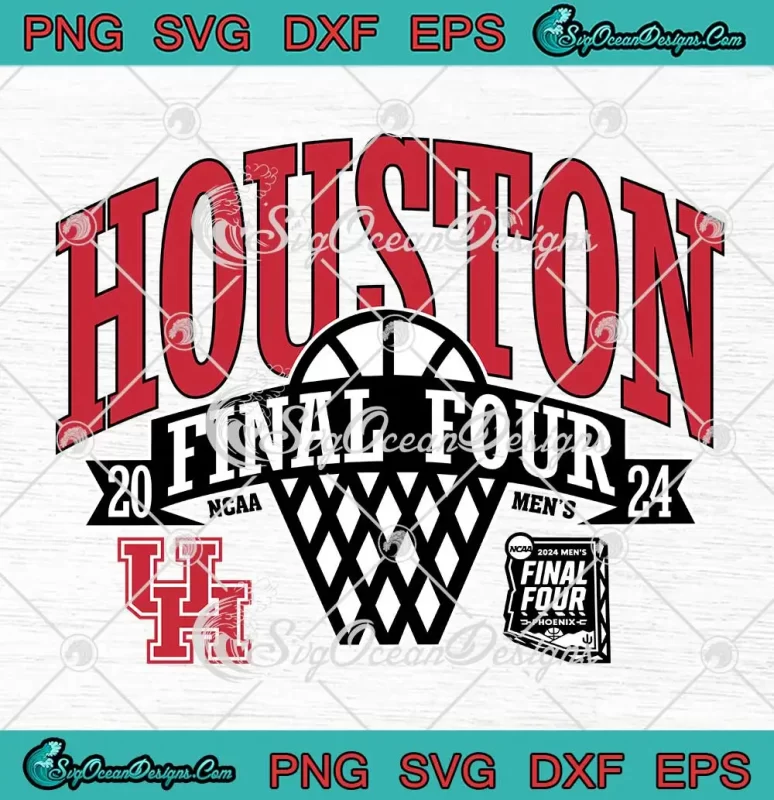 Houston Cougars Final Four 2024 SVG - NCAA Men's Basketball SVG PNG ...
