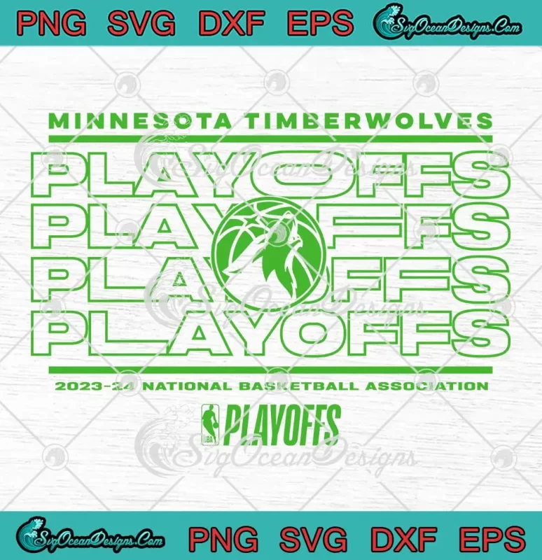 Minnesota Timberwolves NBA Playoffs SVG - 2024 National Basketball ...