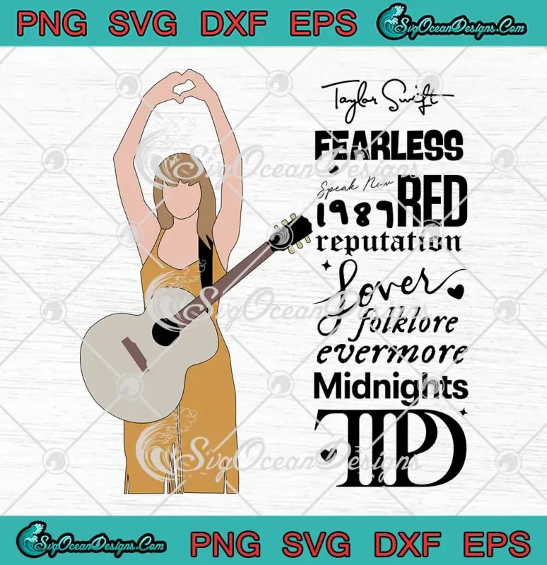 Taylor Swift Albums Midnights TTPD SVG - Gifts For Swiftie Fans SVG PNG ...