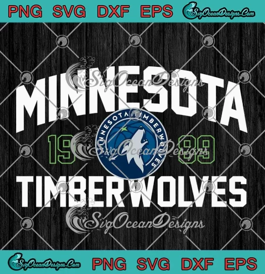 Minnesota Timberwolves 1989 SVG - Basketball Team SVG PNG, Cricut File