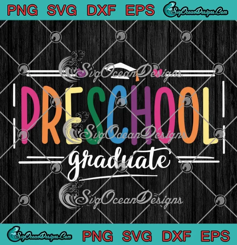 Preschool Graduate Mini Heart SVG - Retro Pre-K Graduation Teacher SVG ...