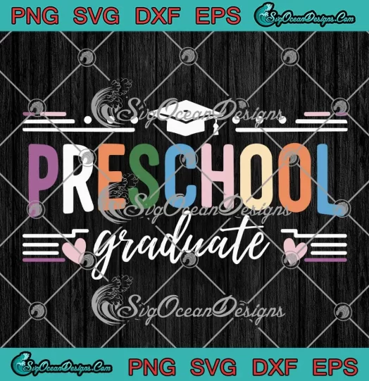 Preschool Graduate Teacher Kids SVG - Cute Pre-K Graduation Gift SVG ...