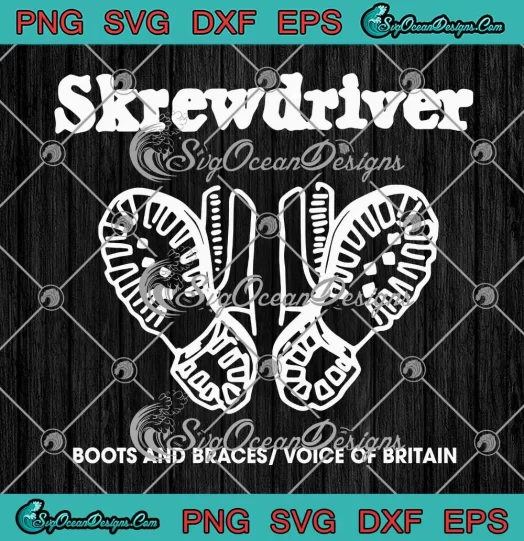 Skrewdriver Boots And Braces SVG - Voice Of Britain SVG - Skrewdriver ...